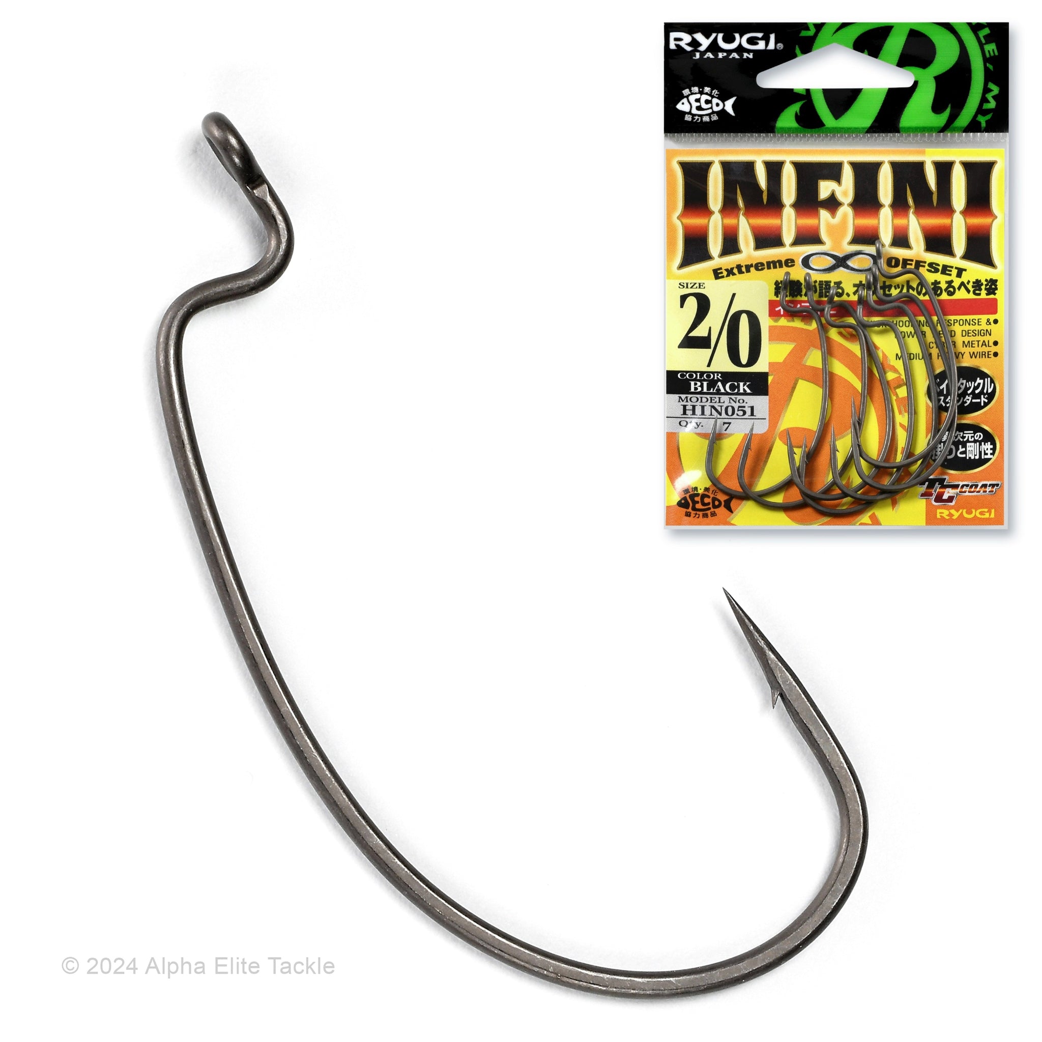 Ryugi Japan Infini Extreme Offset Wide Gap Hook – Alpha Elite Fishing ...